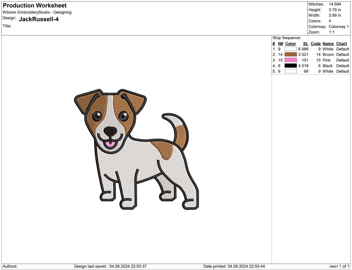 Dog Embroidery Designs, Jack Russell Embroidery Design Files. Multiple ...