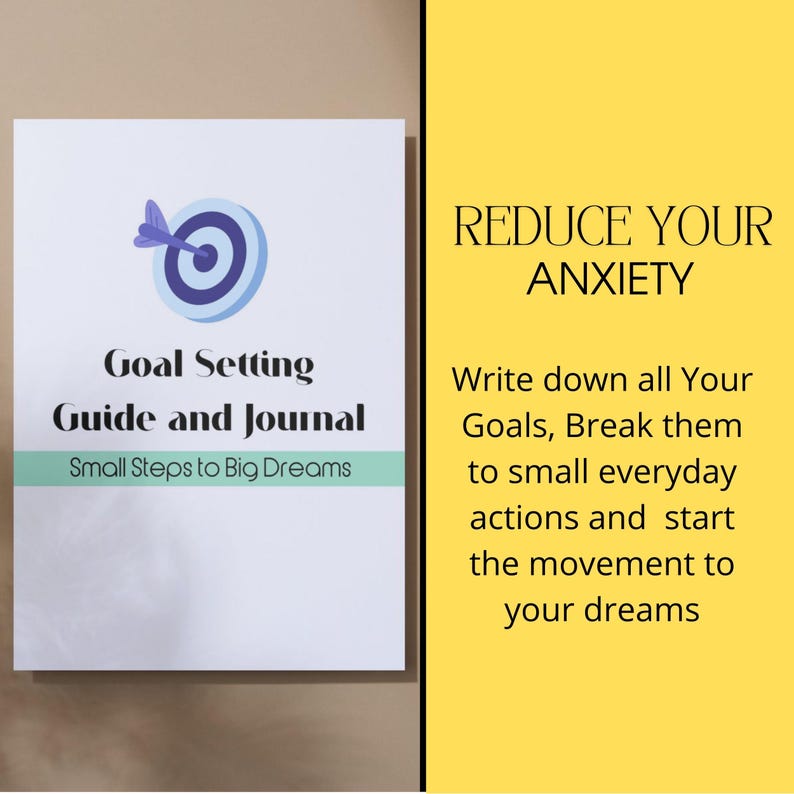 Ultimate Printable Goal Setting Guide and Journal | Achieve Your Dreams Planner, Daily Goal ...