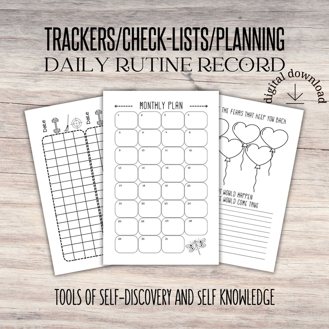 Printable Self-awareness & Self-improvement Journal. Self-love Journal ...