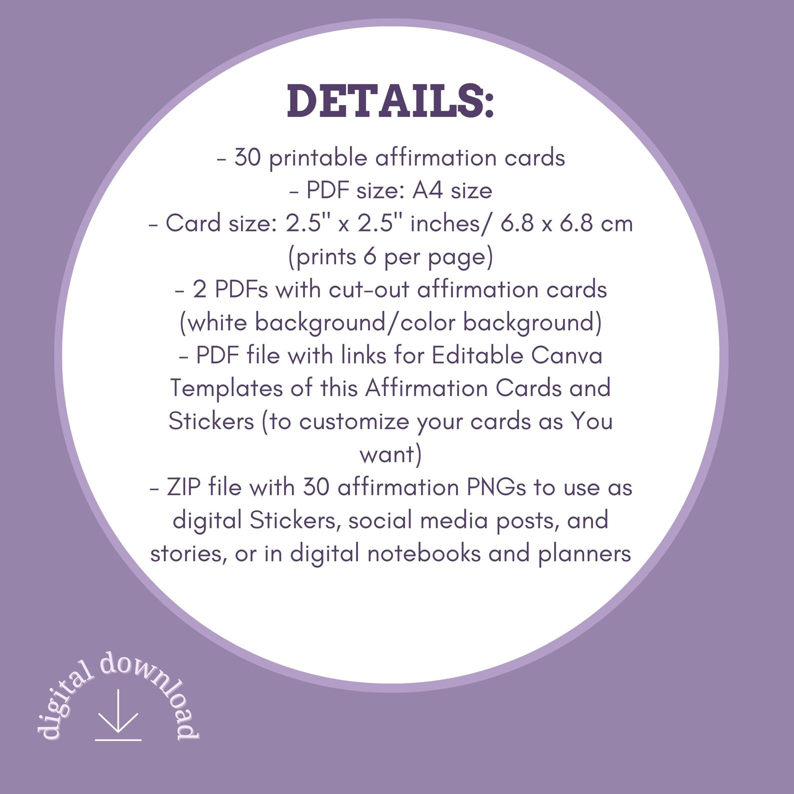 Printable Empowerment Affirmation Cards for Meditation, Self-love, Self ...