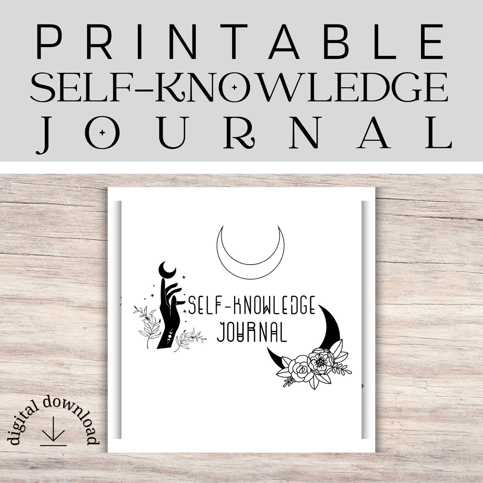 Printable Self-awareness & Self-improvement Journal. Self-love Journal ...