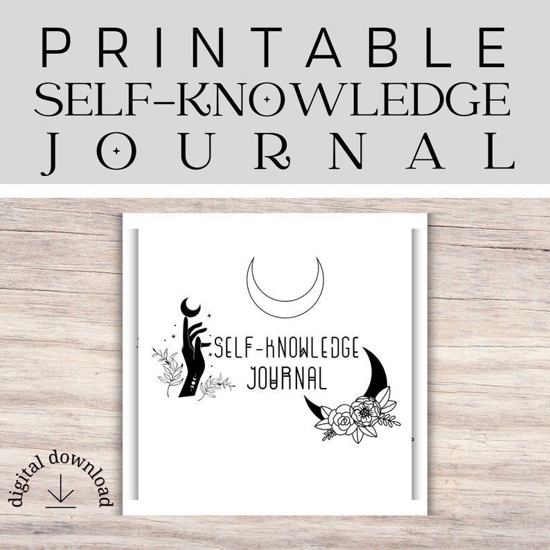 Printable Self-awareness & Self-improvement Journal. Self-love Journal, Mindfulness Journal ...