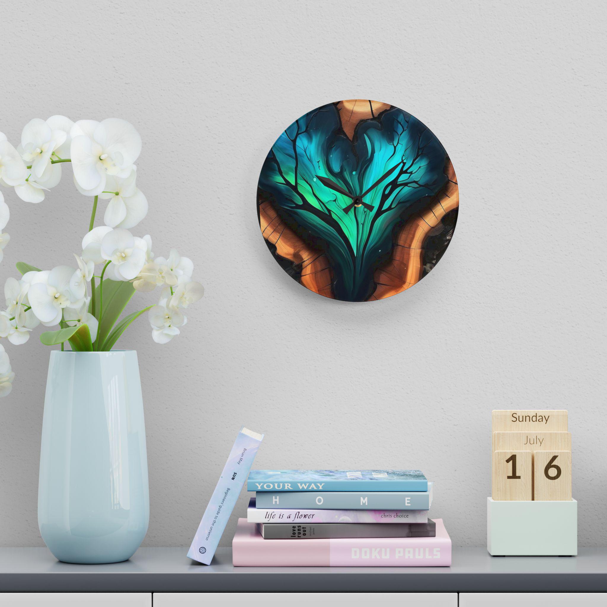 Heart of the Forest Resin Flow Clock - Etsy