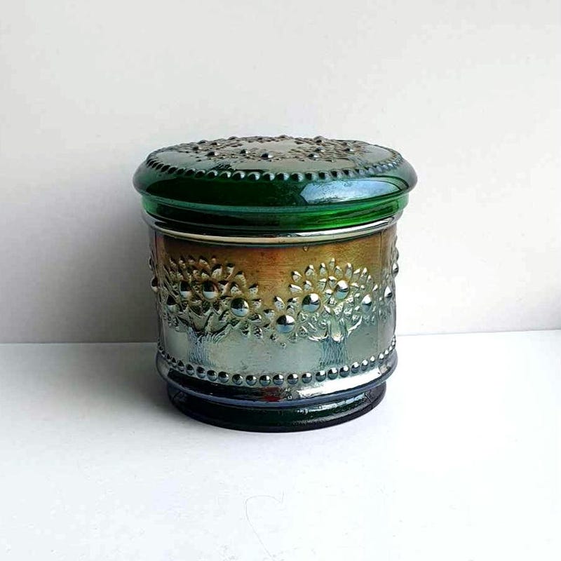 Glass Powder Jar - Etsy
