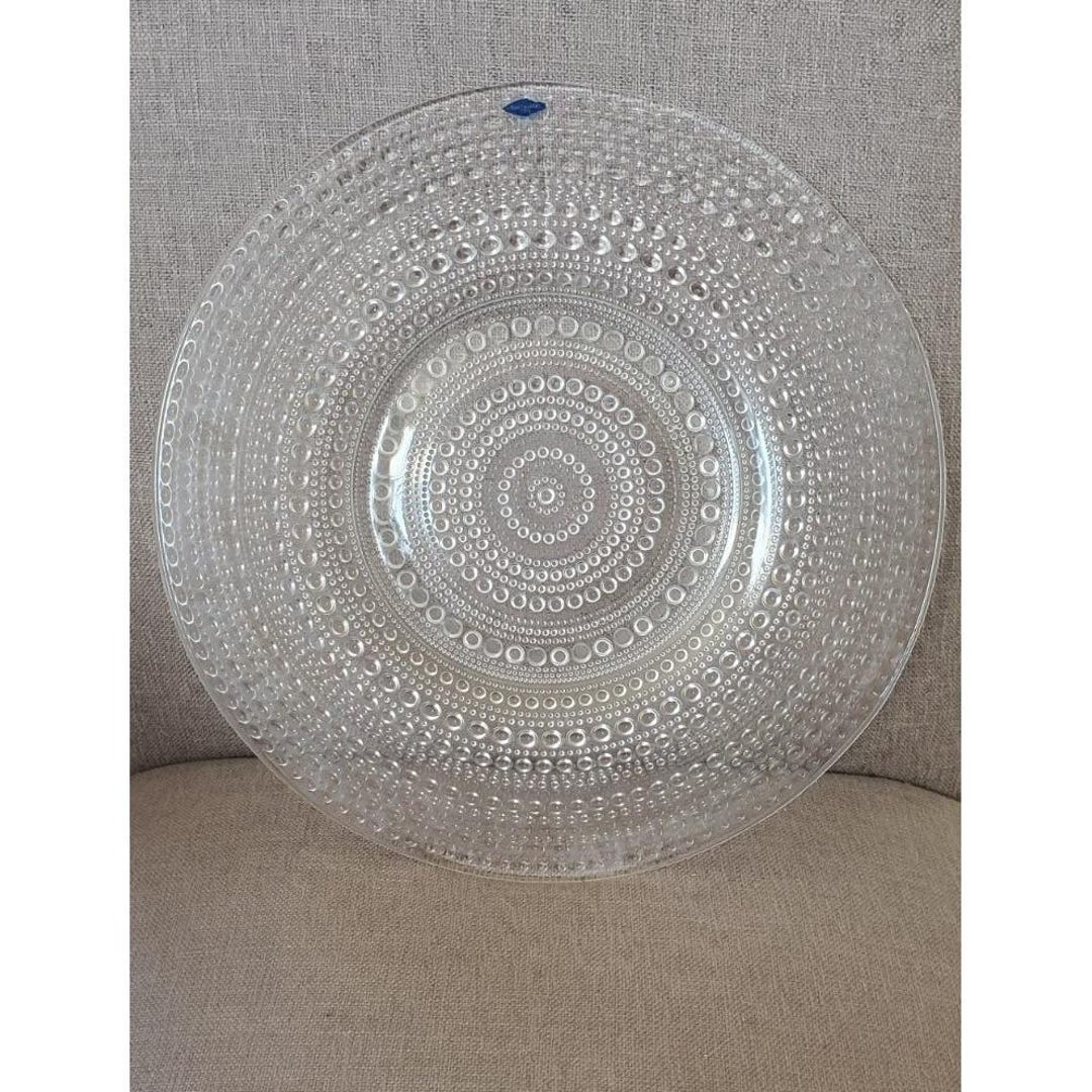 Vintage Littala Kastehelmi Large Glass Plate Serving Platter- 12.25" - Etsy