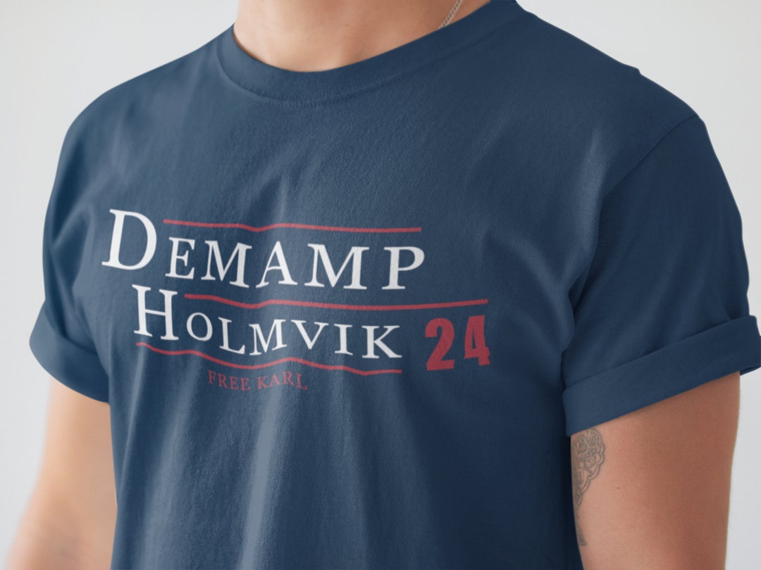 Workaholics 2024 T Shirt - Vote Demamp Holmvik Shirt Funny Campaign ...