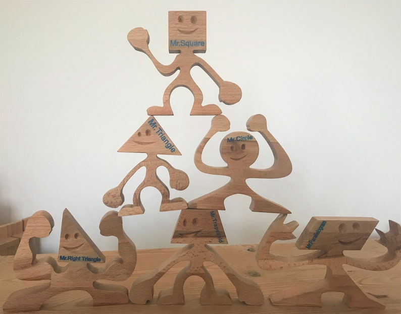 Wooden Toys, Toys in the Form of Geometric Shapes, Educational Toys ...