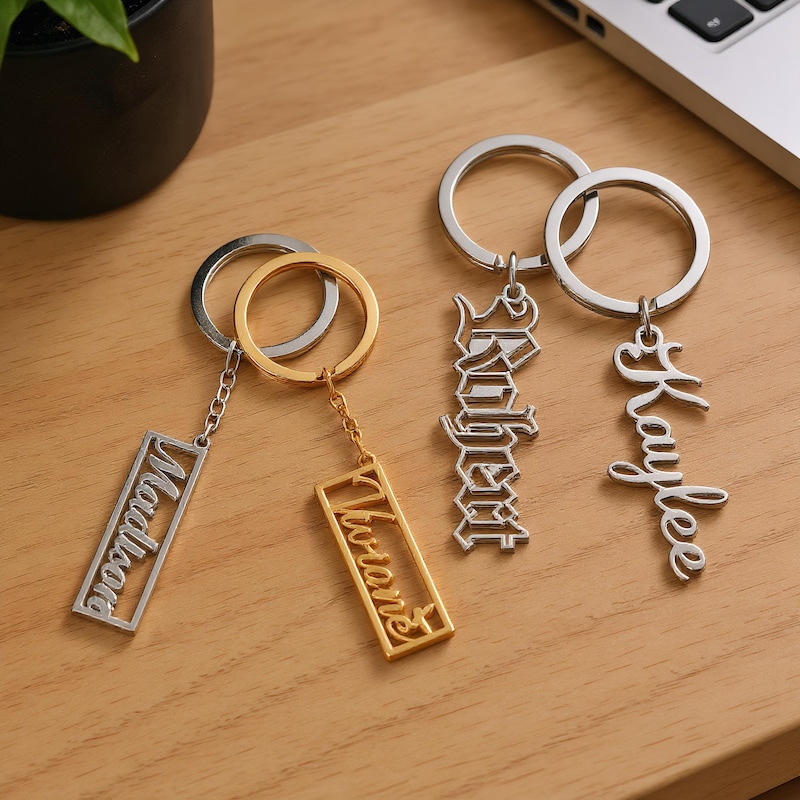 Personalized Key Chains With Names - Etsy