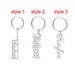 Laser Cut Name Key Ring - Stainless Steel Keychain, Custom Engraved Key ...