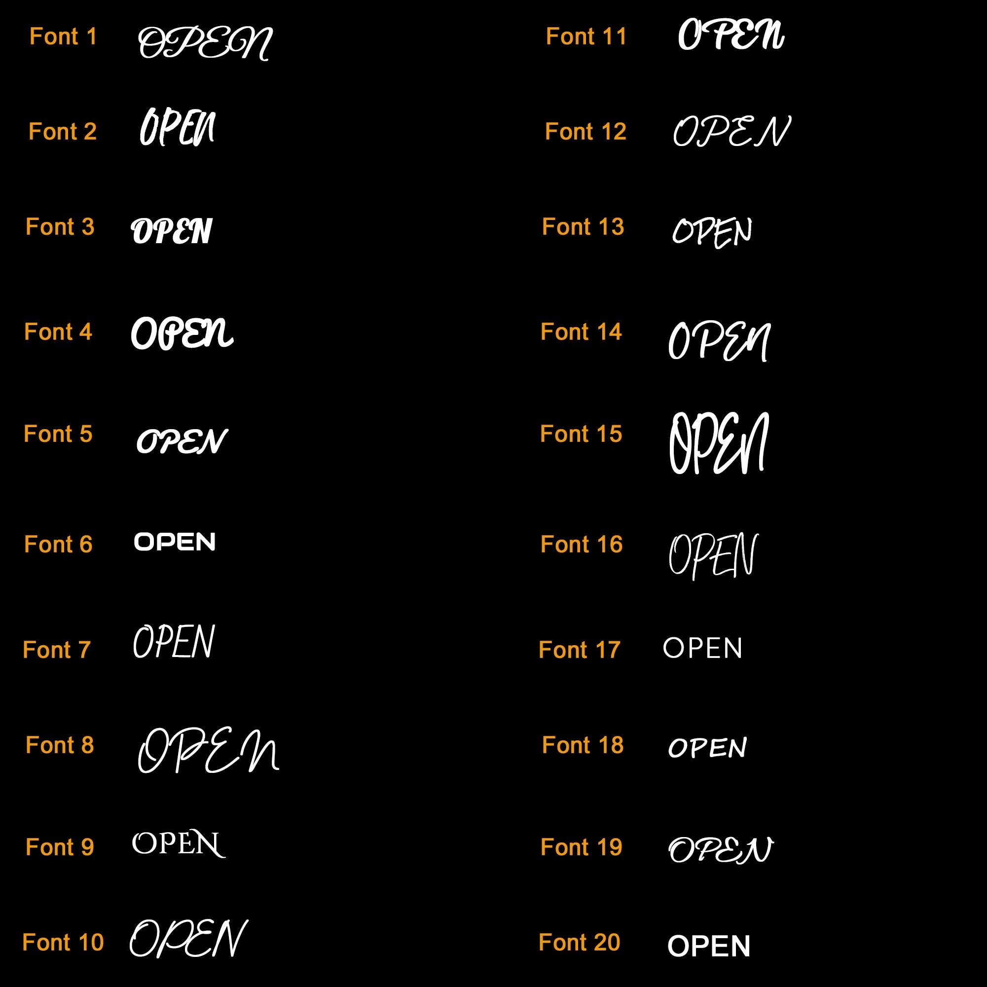 Open Neon Sign Business Logo | Handmade Custom Led Sign Wall Decor ...