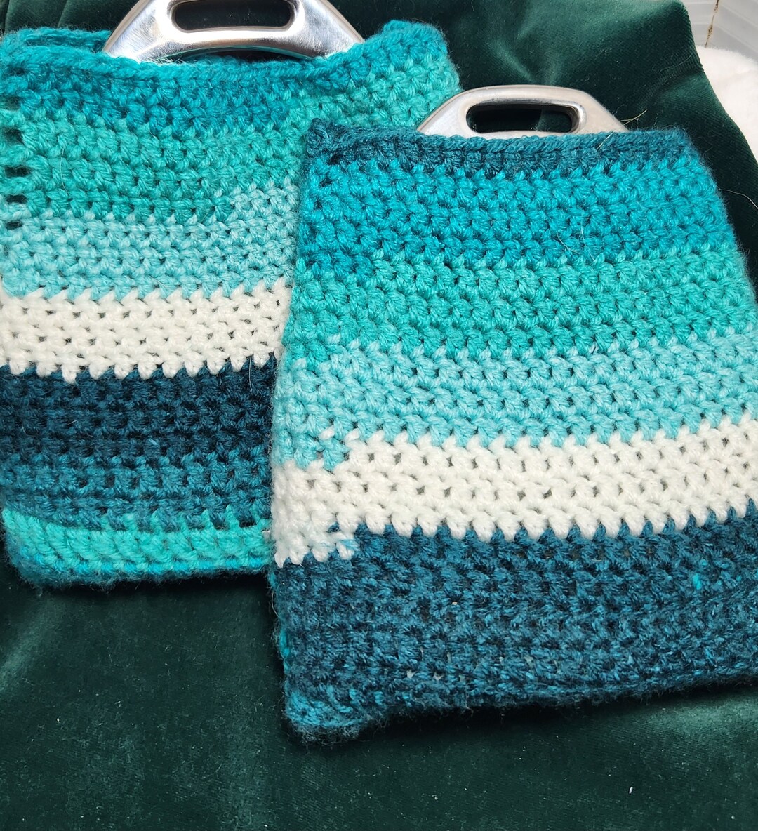 Crocheted Stirrup Covers - Etsy