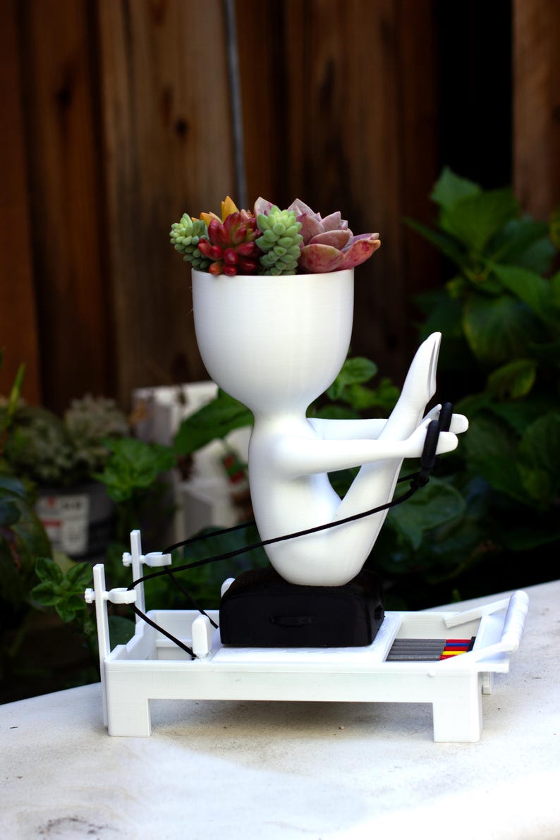 Pilates Reformer Modern Succulent Planter, Yoga Lover Gift, Unique ...
