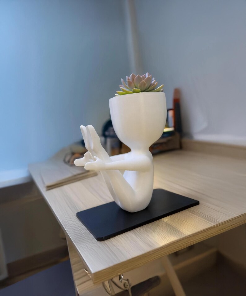 Yoga Mat Boat Pose Planter – Teaser Pose Succulent Planter, Yoga ...