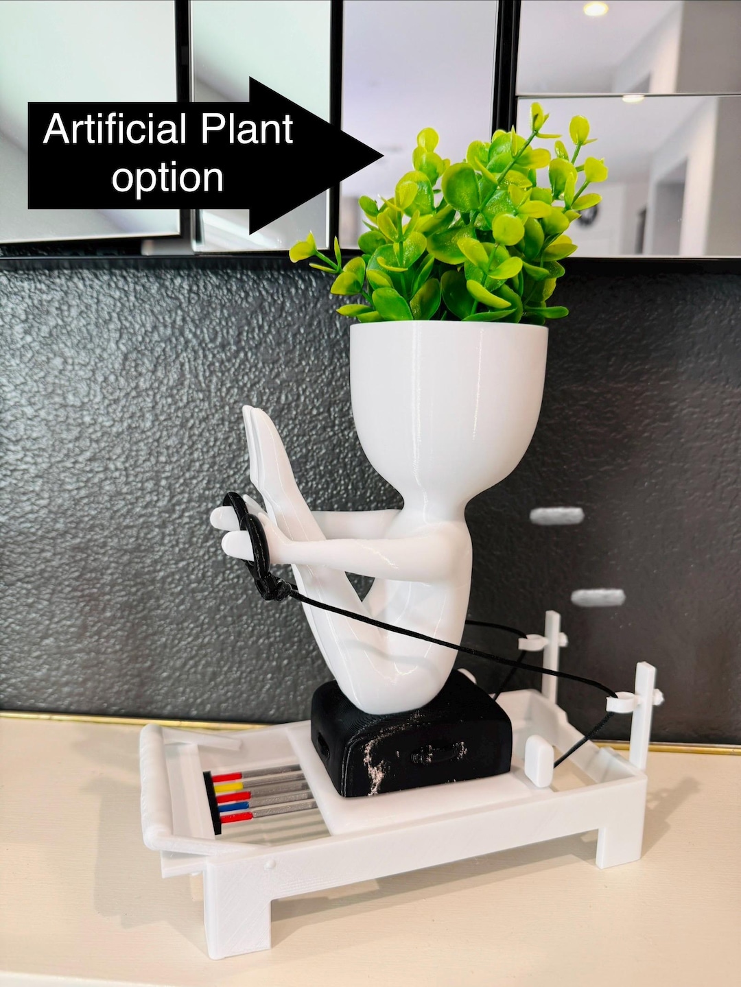 Pilates Reformer Modern Succulent Planter, Unique Pilates Studio Decor ...