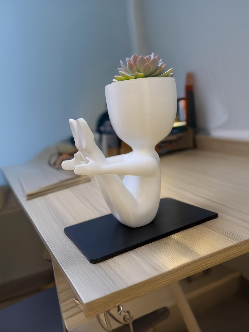 Yoga Mat Boat Pose Planter Teaser Pose Succulent Planter, Yoga Planter ...