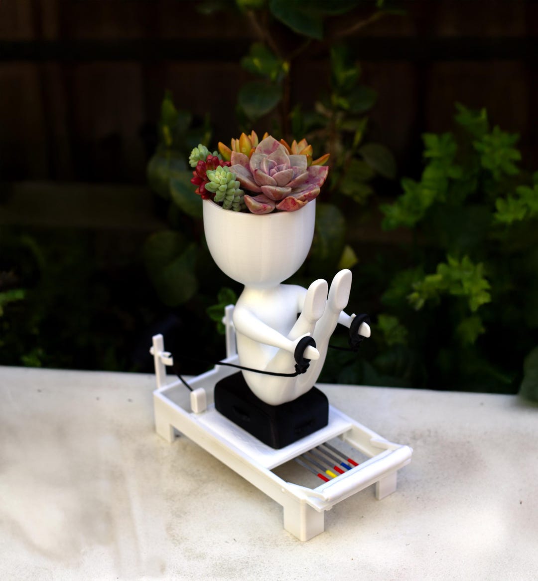 Pilates Reformer Modern Succulent Planter, Yoga Lover Gift, Unique ...
