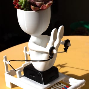 Pilates Reformer Modern Succulent Planter, Unique Pilates Studio Decor ...