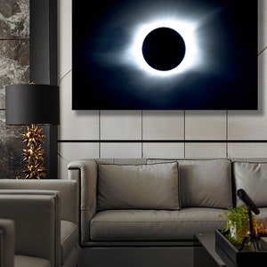 Total Solar Eclipse; Gallery Wrapped Canvas - Etsy