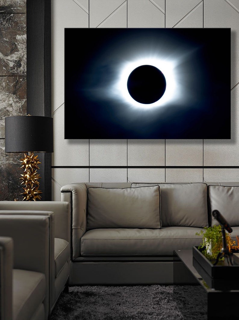 Total Solar Eclipse; Gallery Wrapped Canvas - Etsy