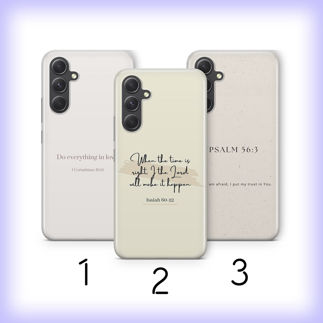 Bible Verse 7 Phone Case Cover for Samsung A13 A14 A15 A16 A25 A26 A33 ...