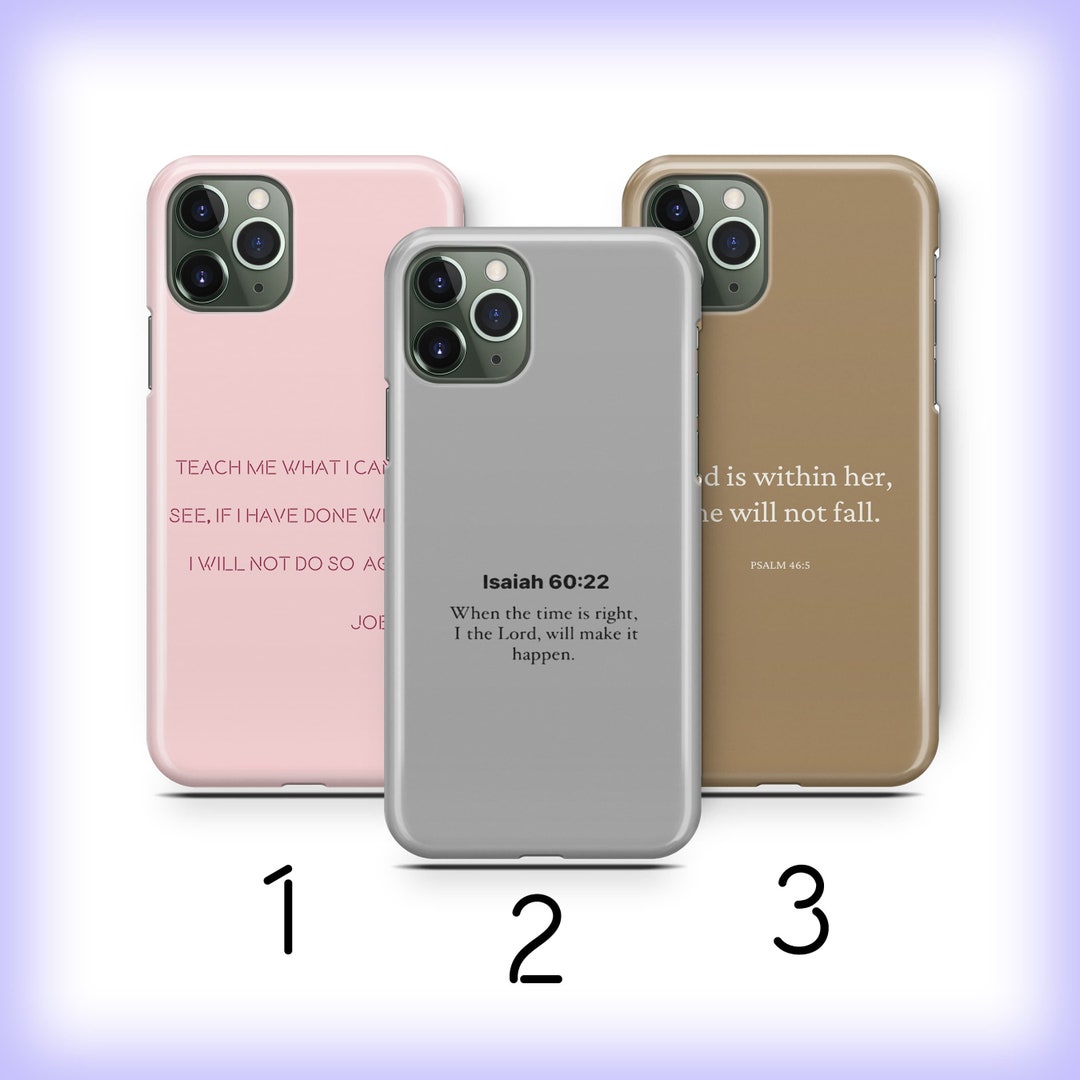 Bible Verse 9 Phone Case for Apple iPhone 11 12 13 14 15 16 E 17 Air ...