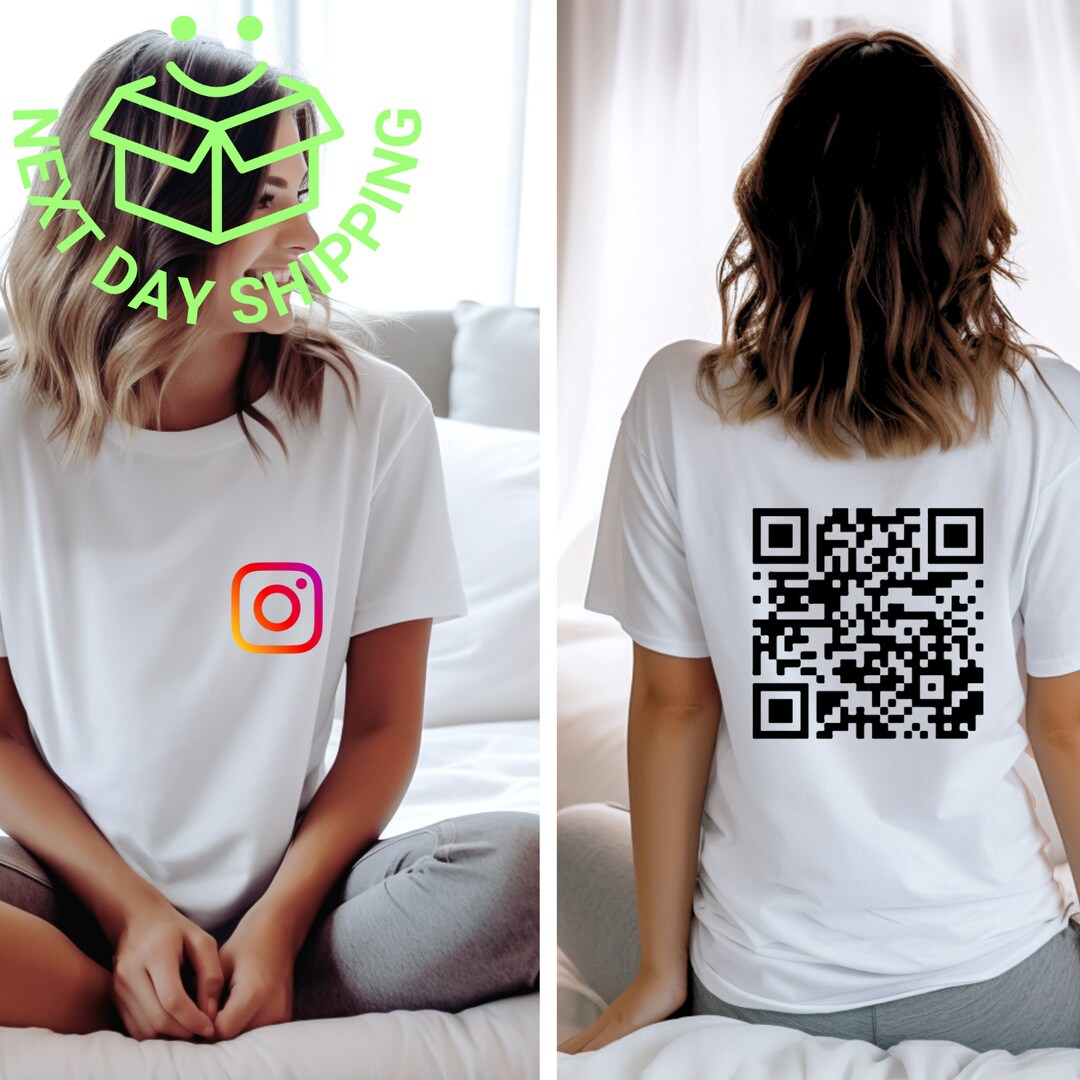 Custom Instagram Profile Shirt, QR Code Shirt, Personalized Instagram ...