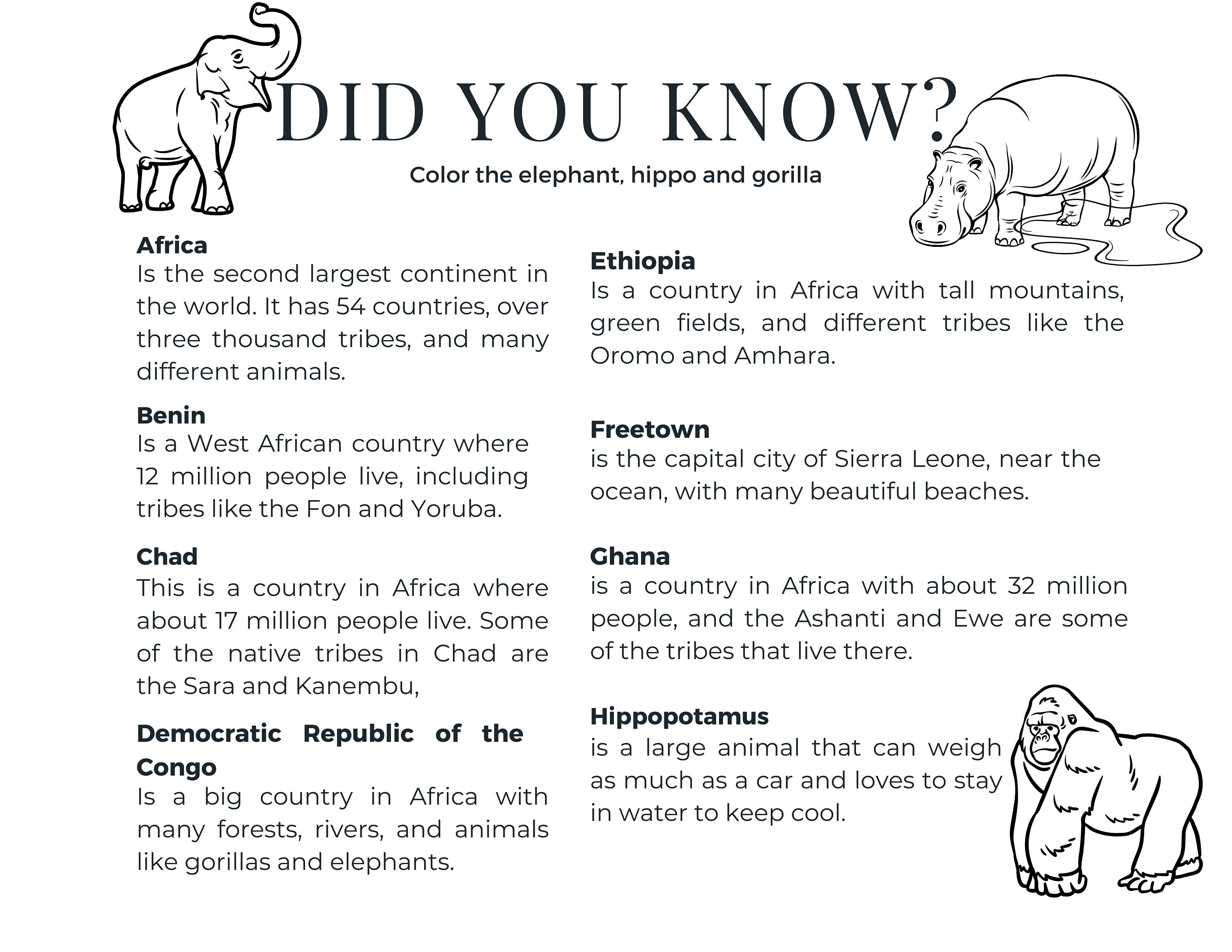 Alphabet Adventures: Trace and Color Your Way Through Africa - Etsy