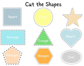 Shape Matching Cut-out Worksheets | Homeschool Materials | Educational ...