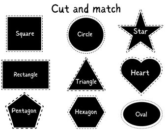 Shape Matching Cut-out Worksheets | Homeschool Materials | Educational ...