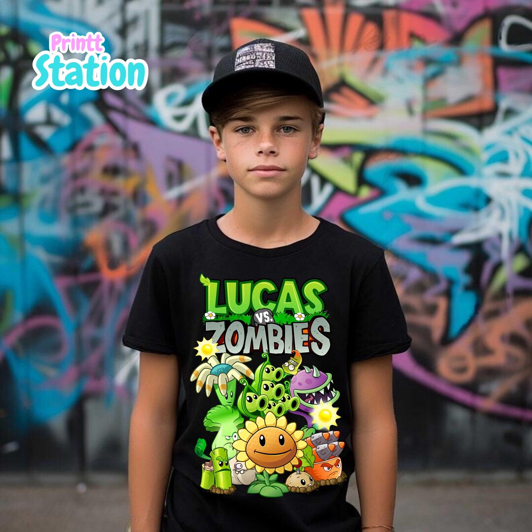 Personalized Plants Vs Zombies Birthday Shirt: PVZ Family Party Tee - Etsy