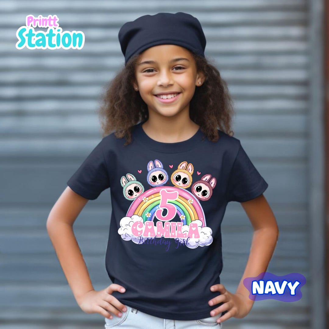 Labub T-shirt, Kawaii Art Toy Character Design, Cute Bunny Graphic Tee ...