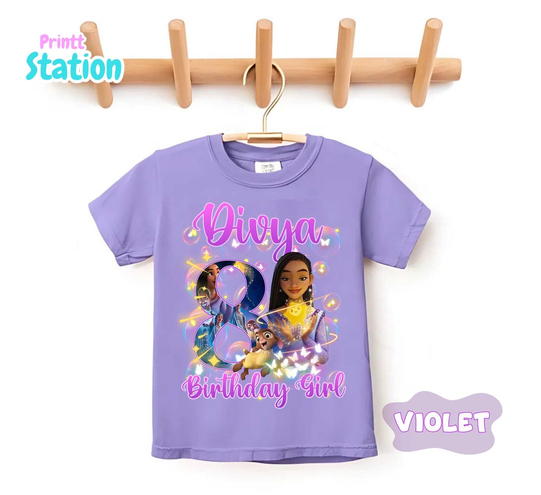 Inspired Wish Birthday Shirt: Personalized Asha Theme, Unisex - Etsy UK