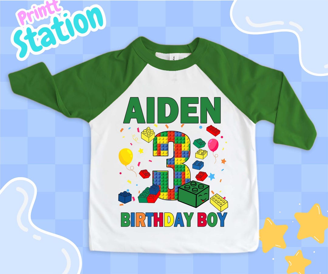 Blocks Birthday Shirt, Building Blocks Birthday Party Theme ...
