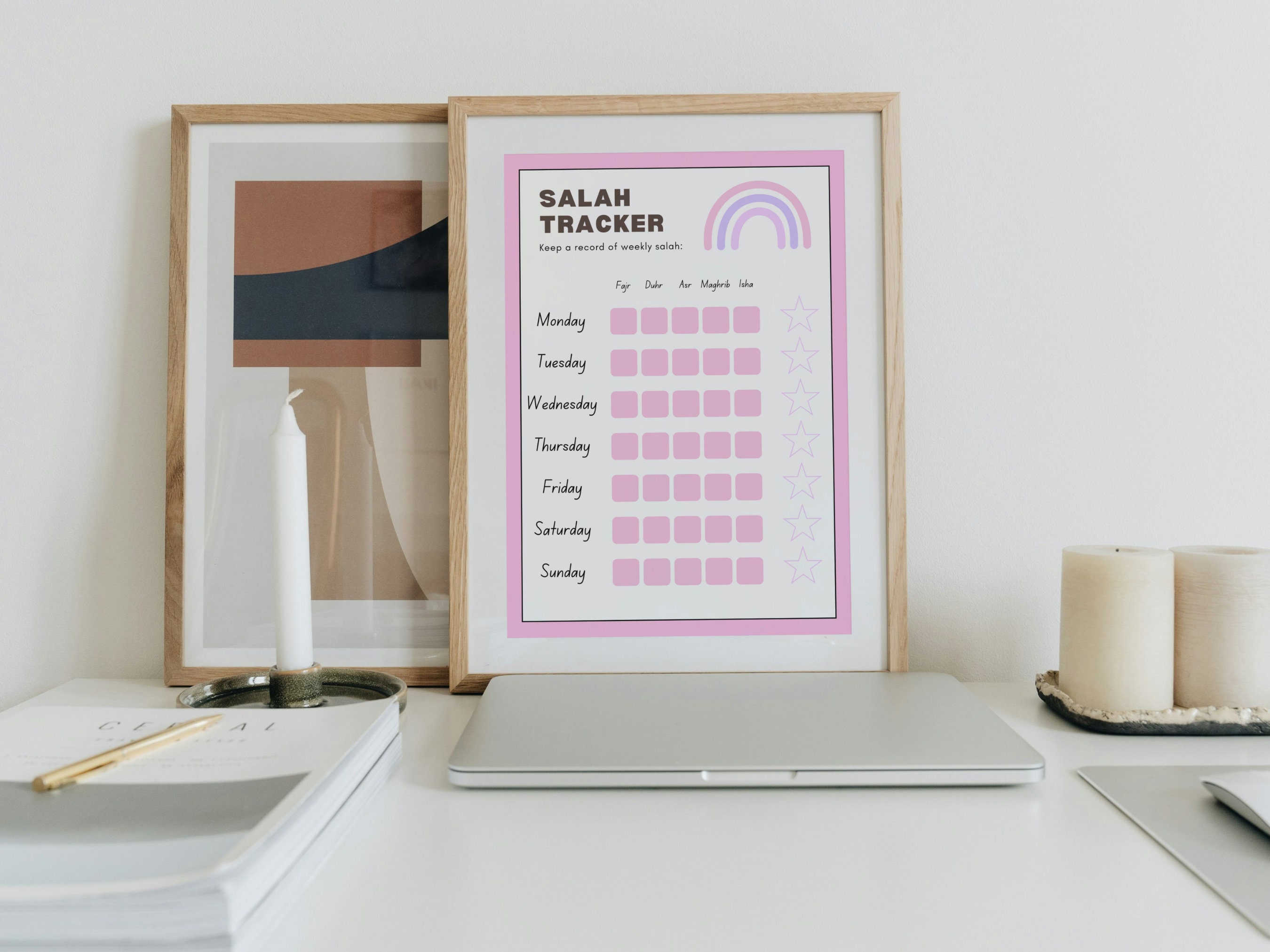 Islamic Salah Tracker, Weekly Salah Tracker, Salah Chart, Daily Salah ...