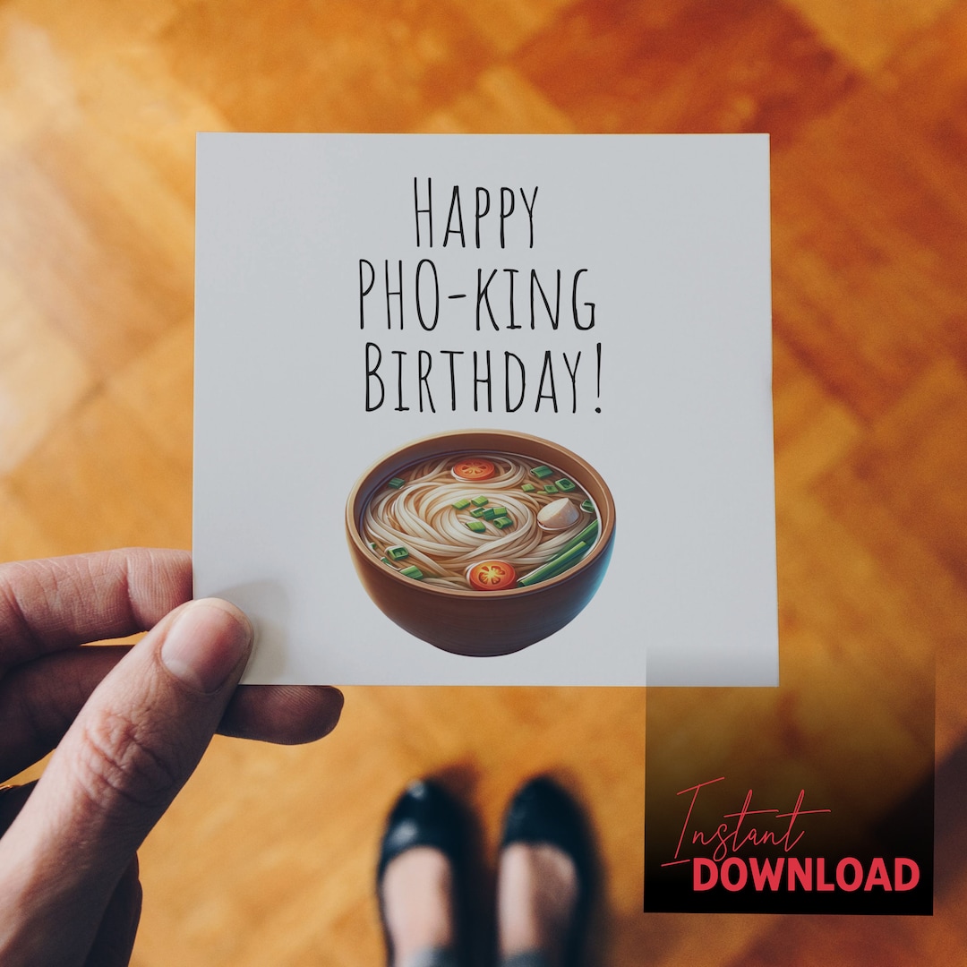 Hilarious PHO Birthday Greeting Card Instant Download Funny Happy Bday Wishes - Etsy