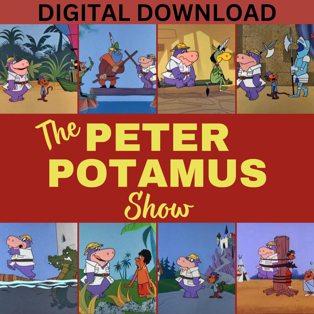 The Peter Potamus Show 1964 16 Episodes, Vintage TV Show, Classic ...