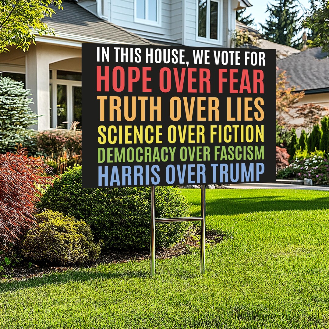 Harris Walz Yard Sign, Kamala Harris Yard Sign, Harris Walz Election ...