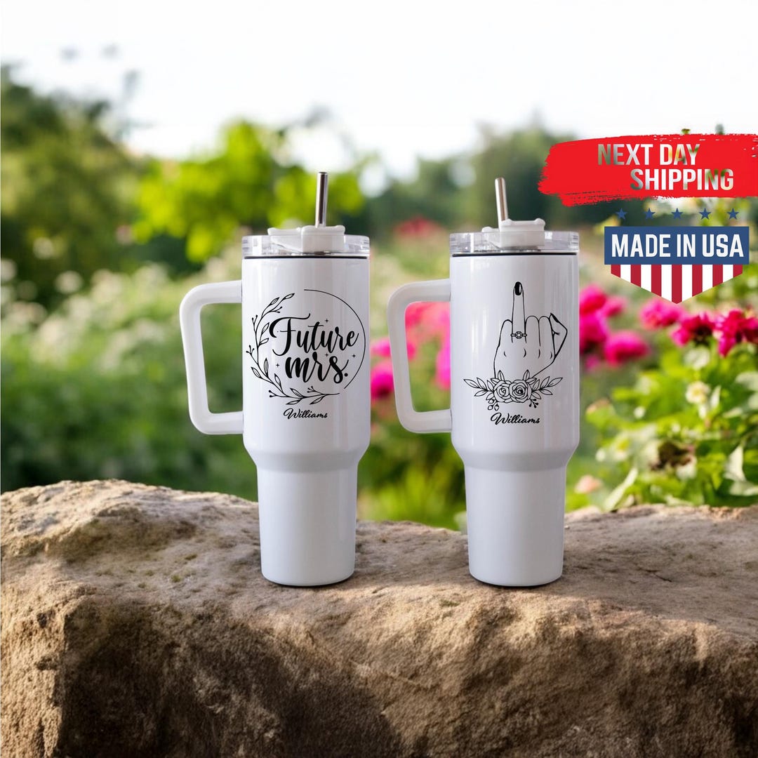 Retro Bachelorette Bride Stanley Cup, Custom Future Mrs Cup ...