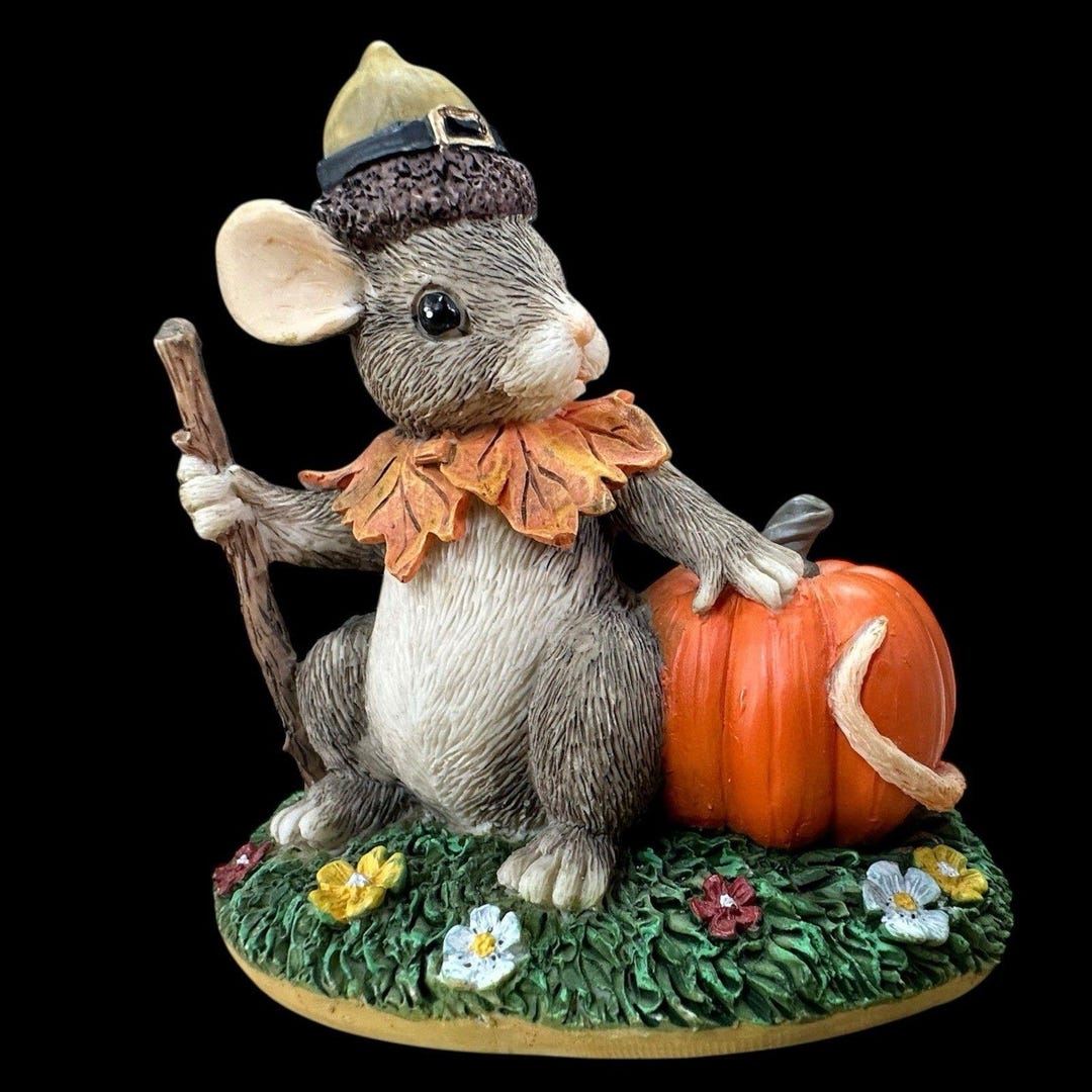 Charming Tails Mice Fall Pumpkin Figurine "pilgrims Progress" Silvestri ...