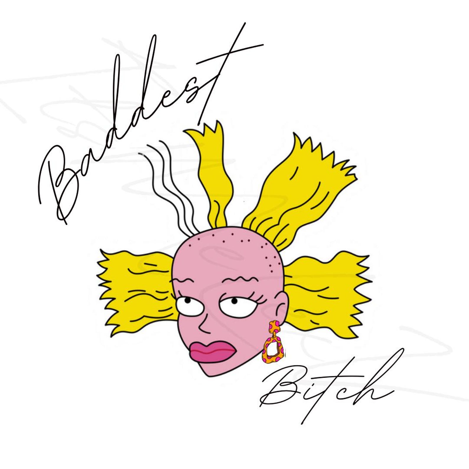 Rugrats PNG Cythnia PNG Cartoons 80s Baddie Baddest Bitch Shirts - Etsy