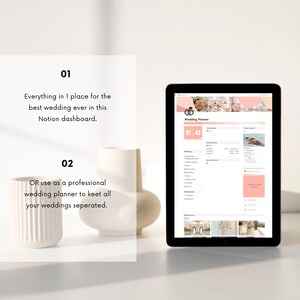 Wedding Planner Notion Template | Aesthetic Notion Wedding Dashboard ...