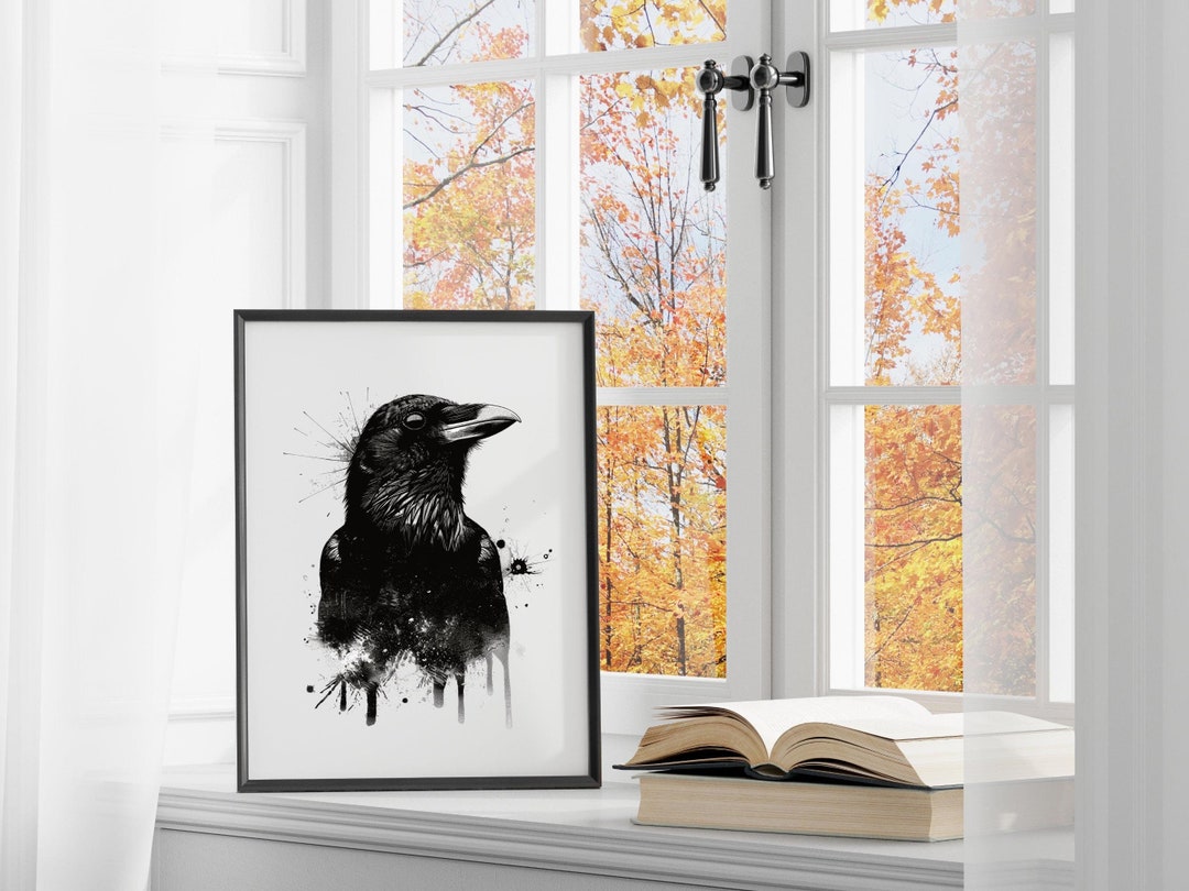 THE RAVEN Art Print Matte Poster, the Raven Gothic Wall Art Poster ...