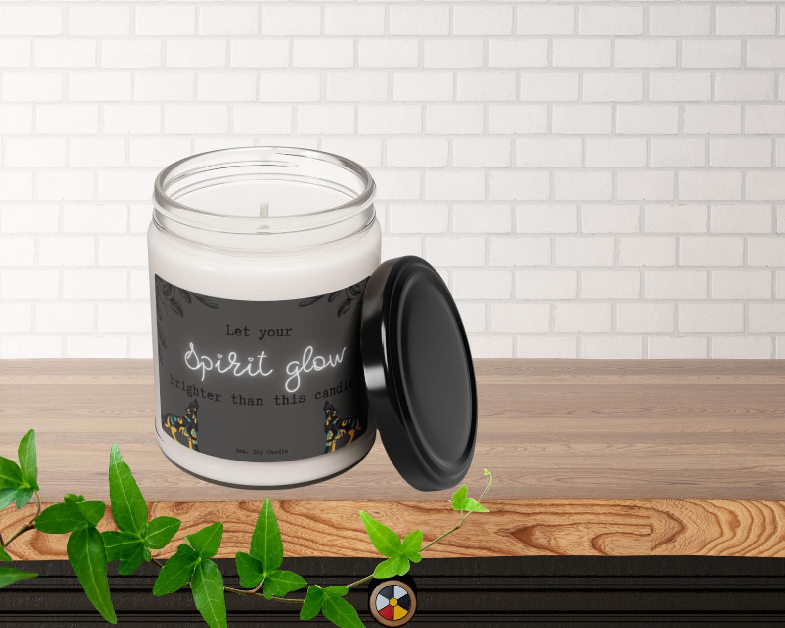 Tribal, Indigenous Inspired Quote "let Your Spirit Glow" Scented Soy ...