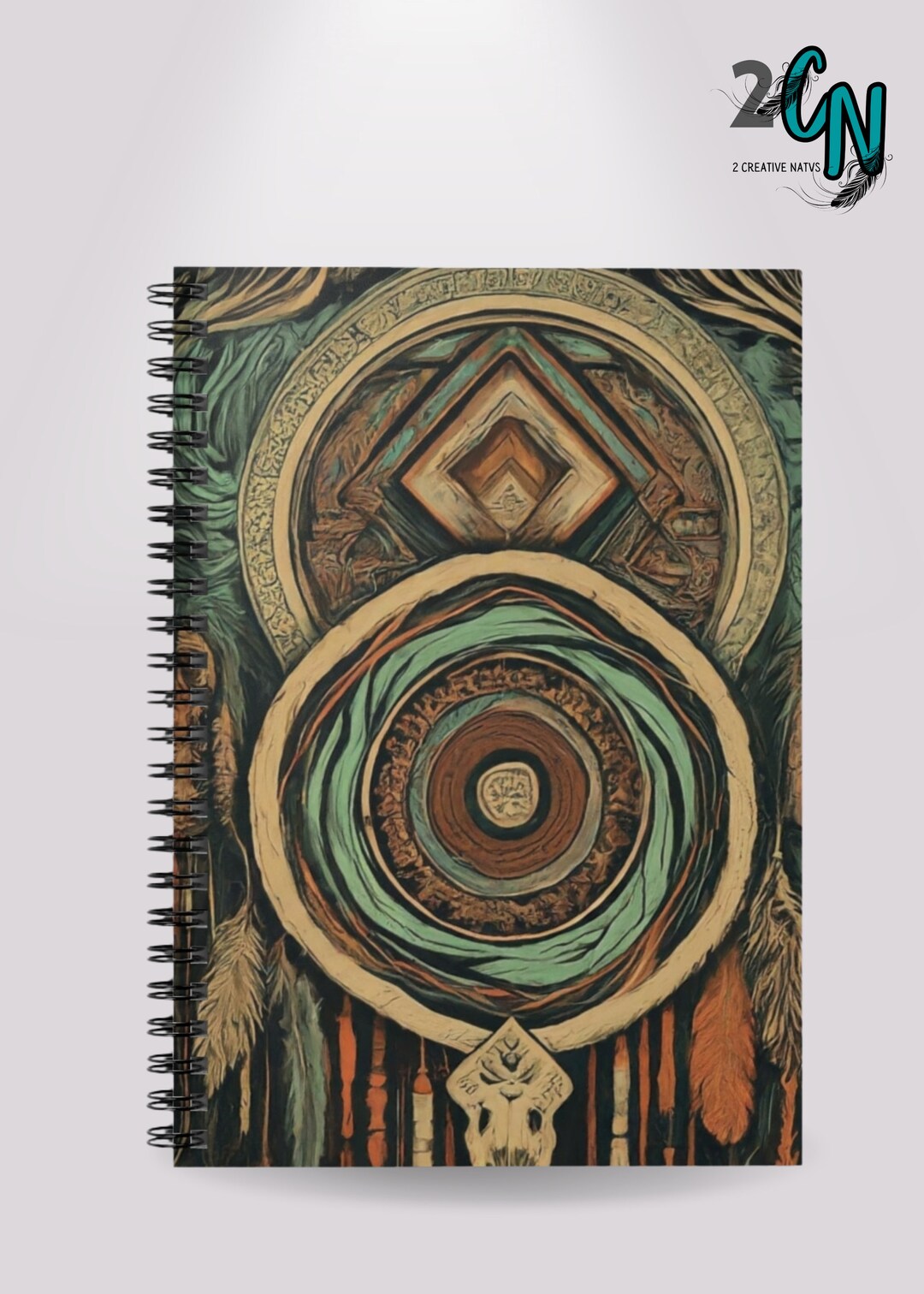 Native American, Indigenous Inspired Abstract Design Spiral Notebook ...