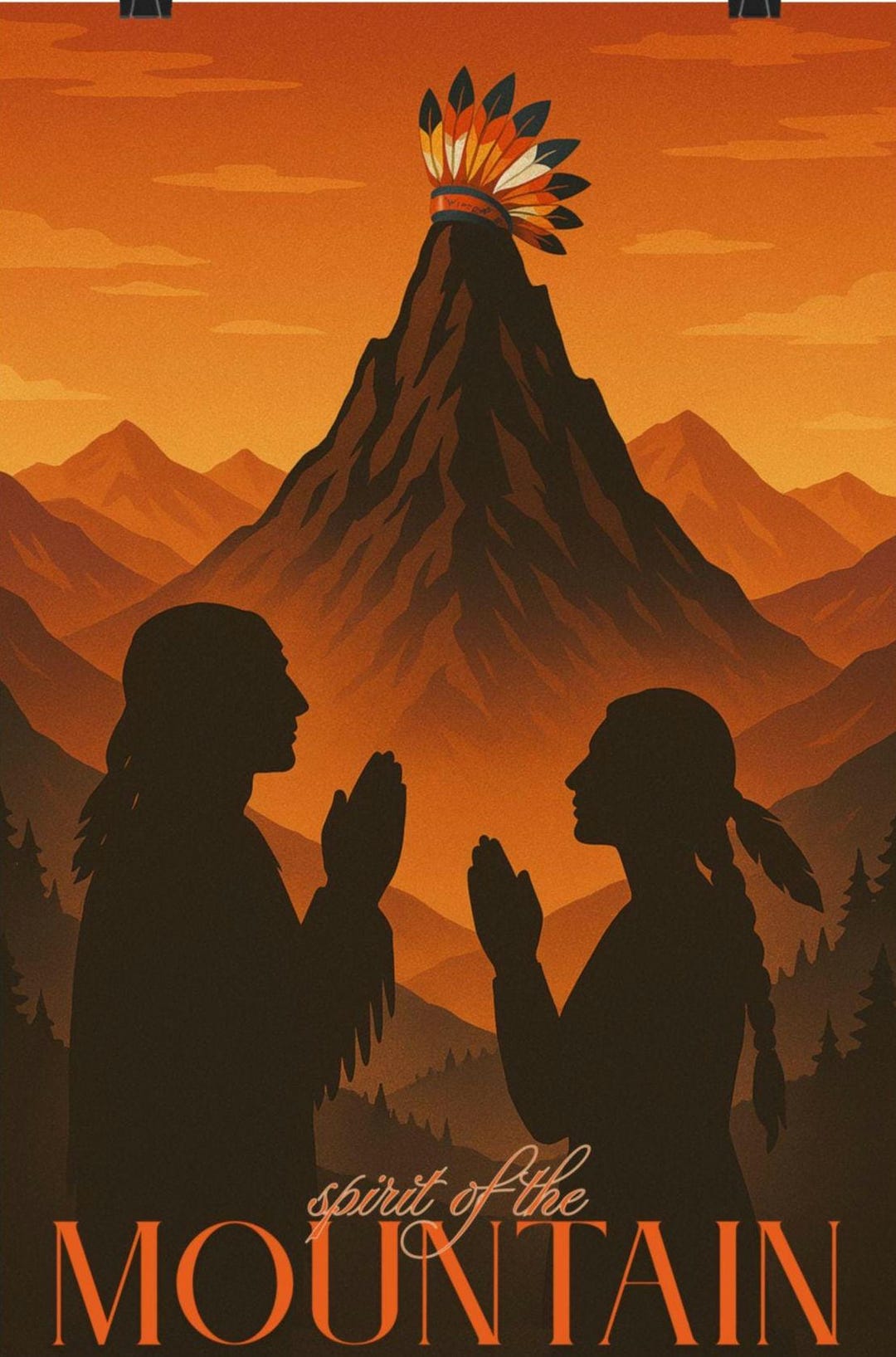 Native Prayer Poster|traditional Couples Indigenous Wall Art|native ...