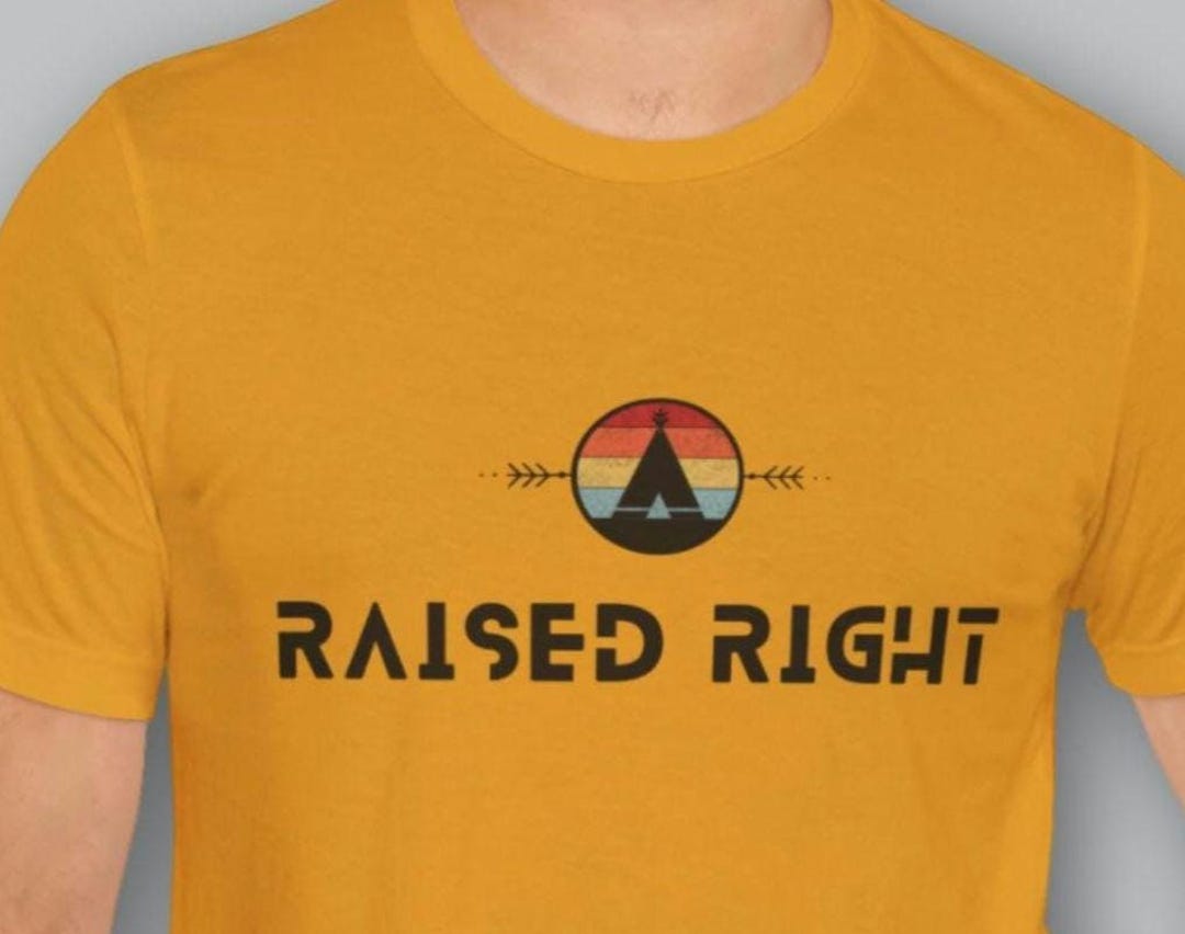 Vintage Raised Right Shirt Native Slang Family Tee - Etsy