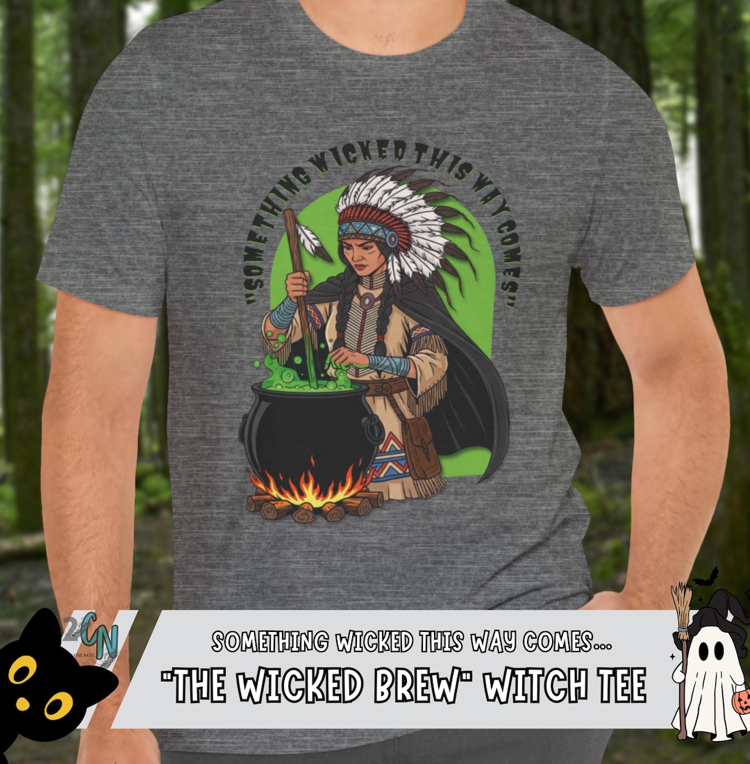 Native Witch Halloween T-shirt Indigenous Inspired Costume Tee ...