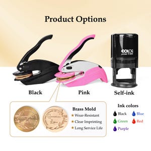 Brass Book Embosser Personalized - Custom Book Stamp/library Embosser ...