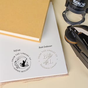 Metal Book Embosser Personalized - Custom Book Stamp/library Embosser ...
