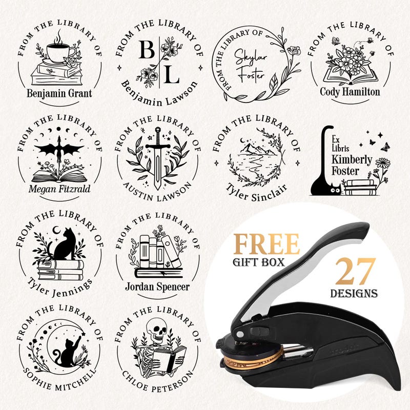 Book Labels Metal - Etsy